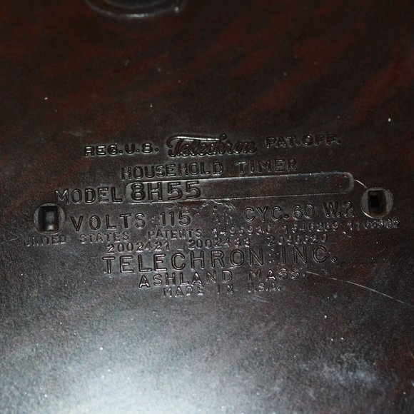 Accents | Vintage Telechron 8h55 Selector Art Deco Electric Bakelite ...